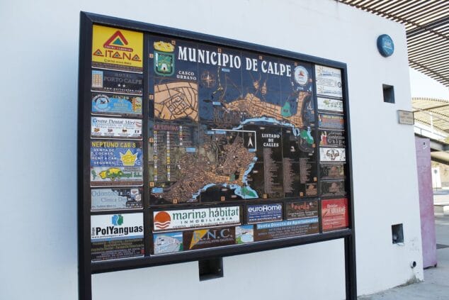 Bus schedules L1 and L2 in Calp (descent) - LaMarinaAlta.com