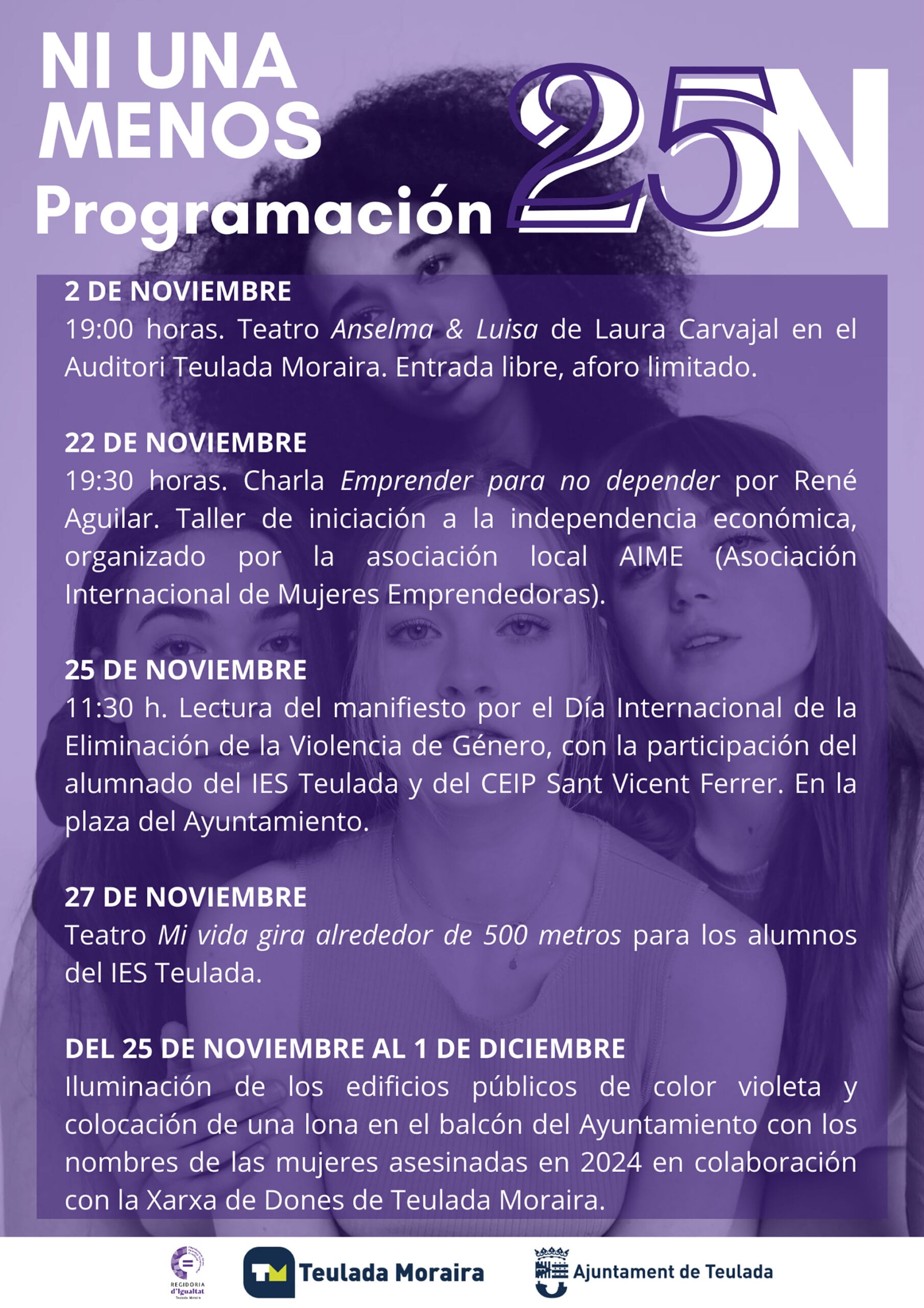 Programación por el 25N - LaMarinaAlta.com