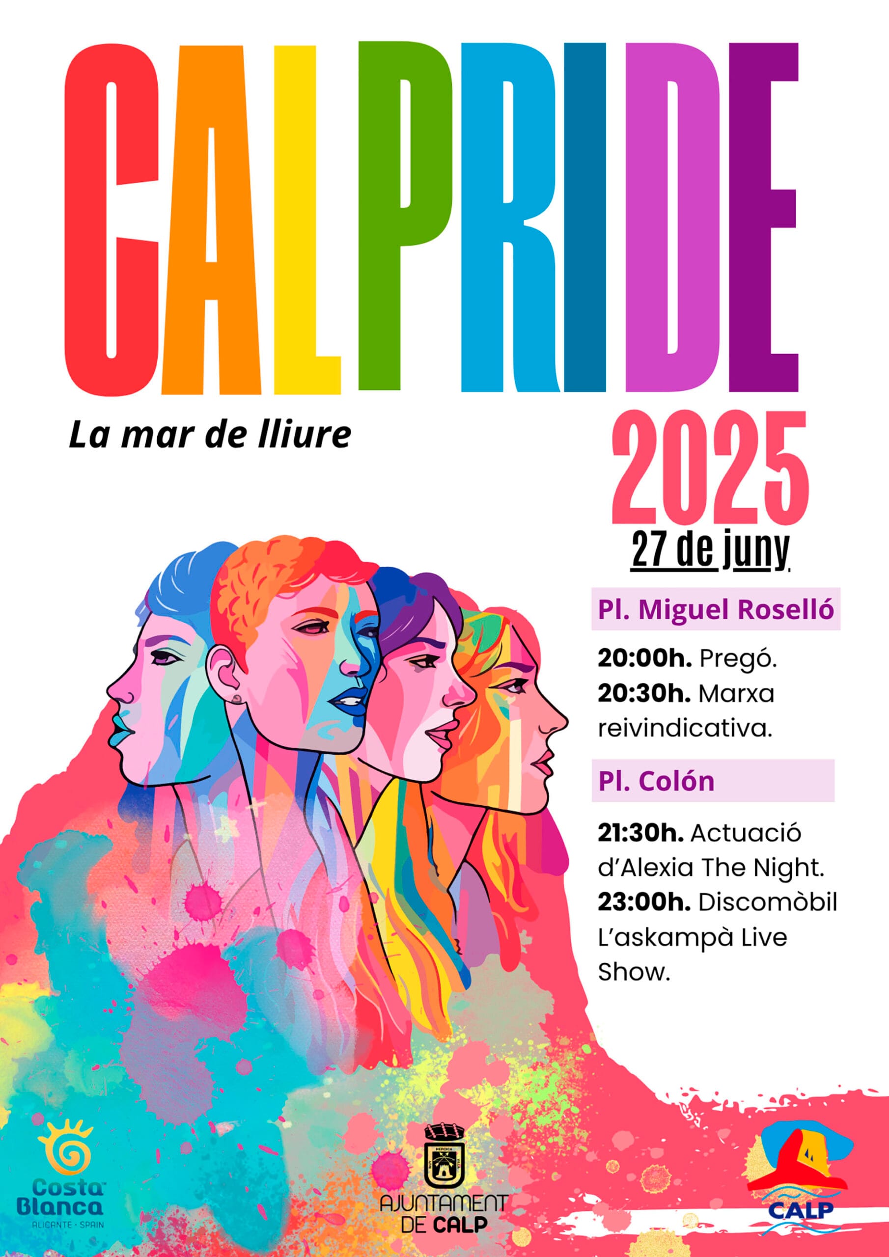 Cartel de CALPRIDE 2025 - LaMarinaAlta.com